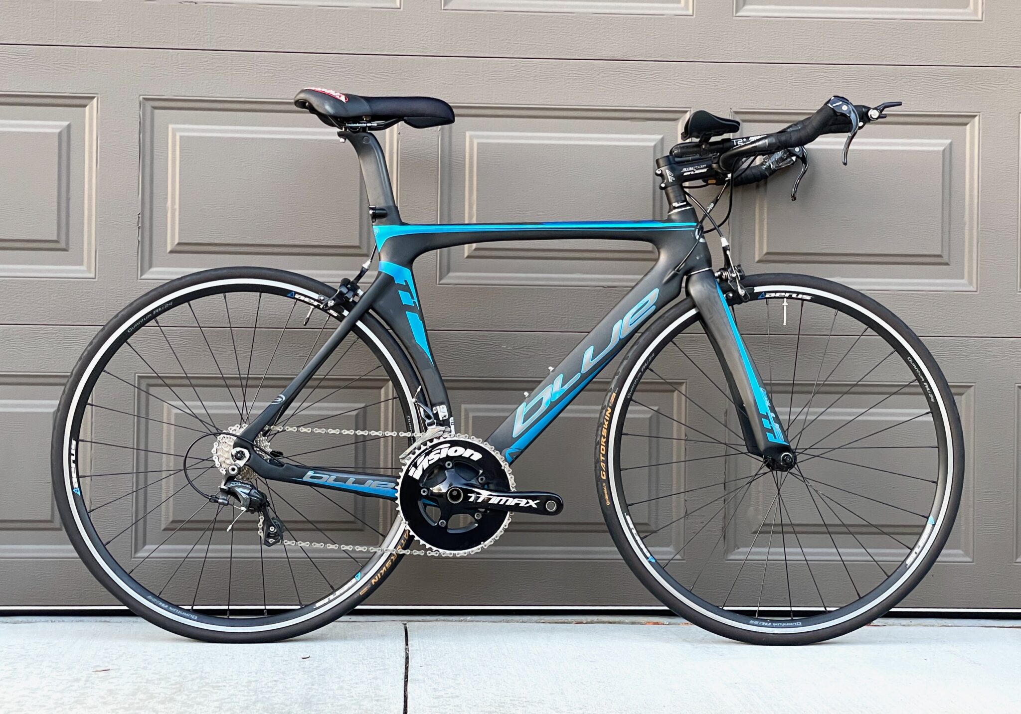 Blue Triad Time Trial TT Carbon Triathlon Bike Ultegra 6800 11 sp ...