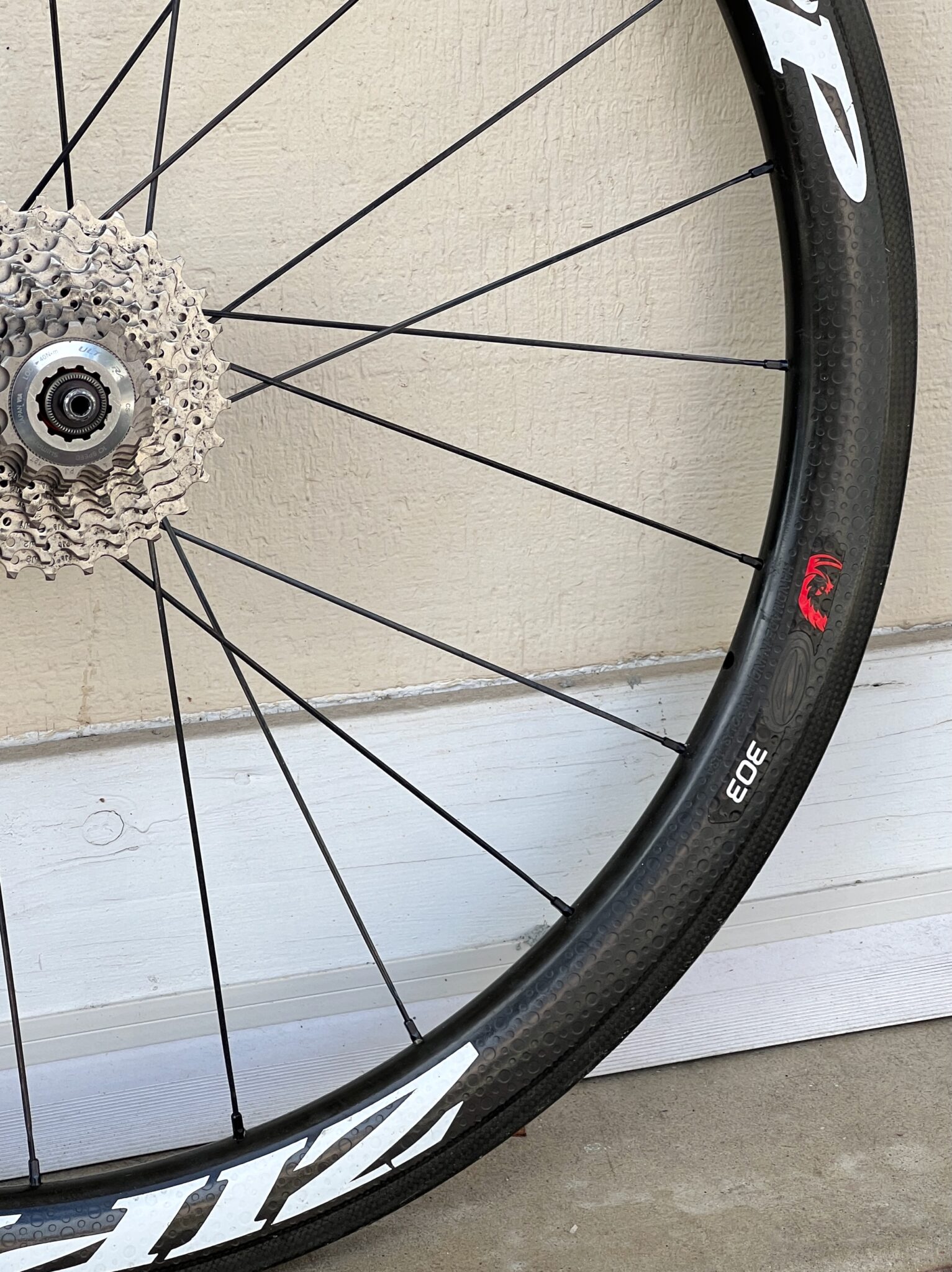 Zipp 303 Firecrest Tubular Rim Brake Carbon Road Bike Wheelset 10/11 ...